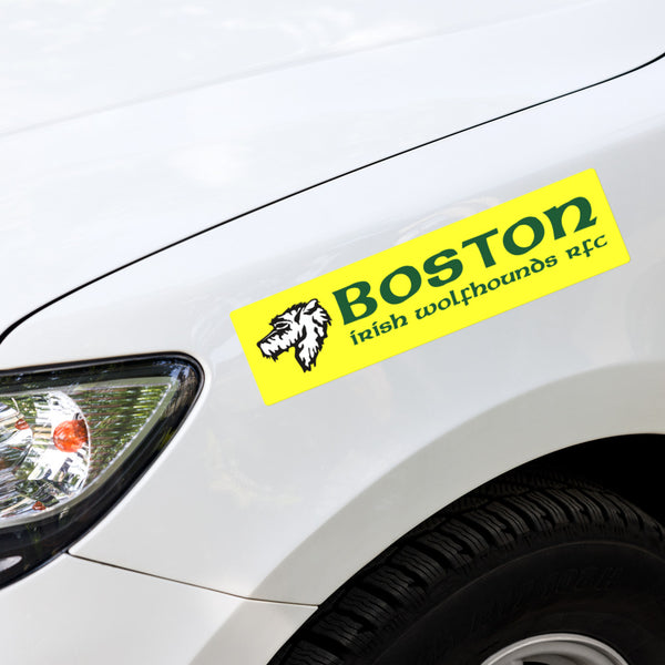 Boston Irish Wolfhounds YRFC Bumper Sticker - Rugby Imports