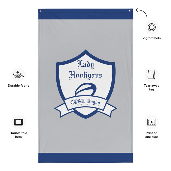 CCSU Lady Hooligans Wall Flag - Rugby Imports