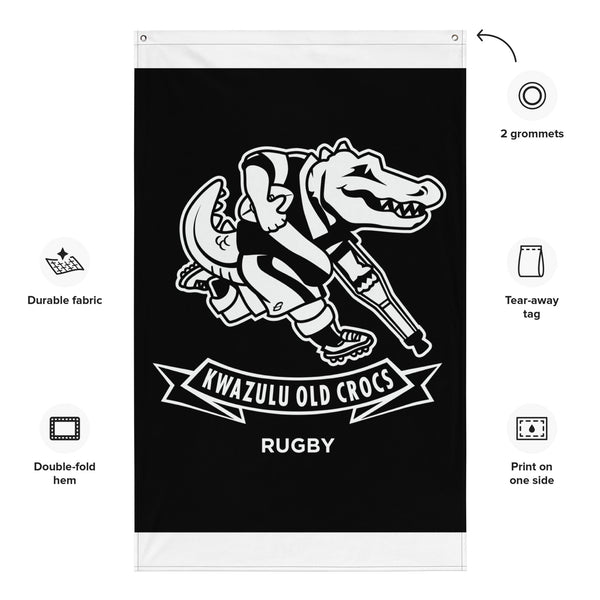 KwaZulu Old Crocs Wall Flag - Rugby Imports