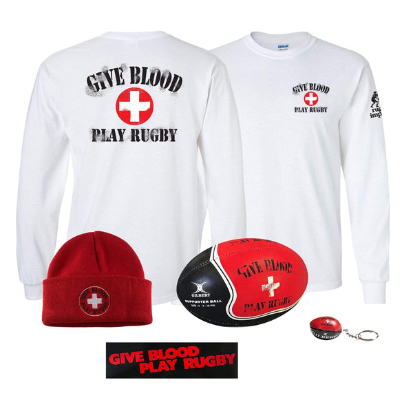 Give Blood, Play Rugby | Slogan Rugby Gear | RugbyImports.com - Rugby ...