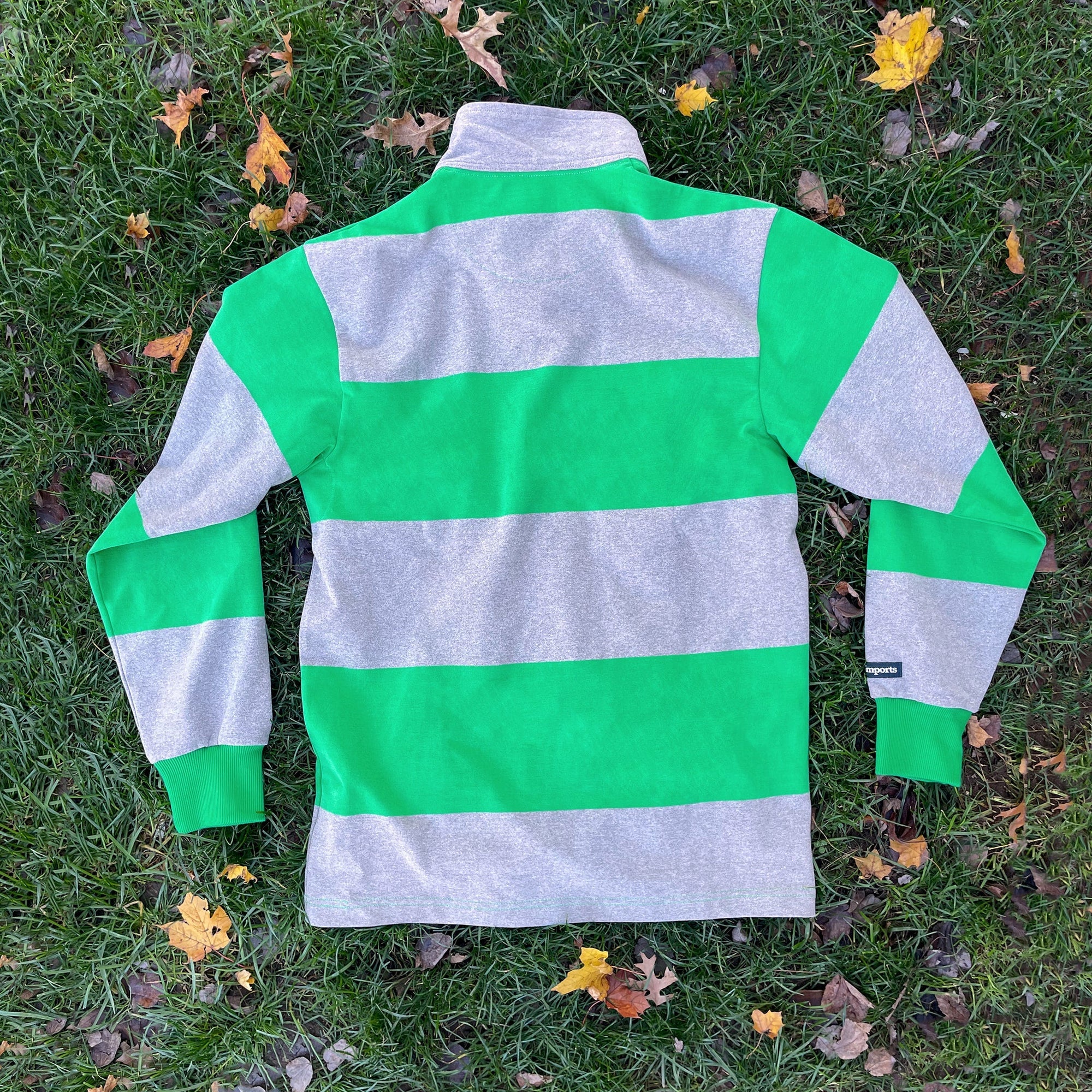 Ireland Grey Hoops Rugby Jersey - Rugby Imports